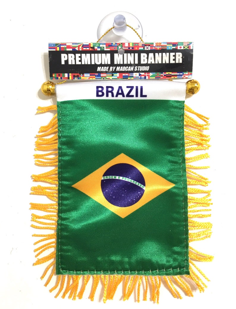 Brazil Flags Brazilian Flag Quality Made Small Car Flags | Etsy
