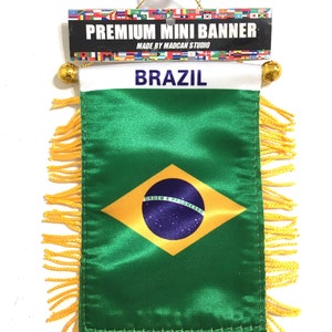 Brazil Flags Brazilian Flag Quality Made Small Car Flags - Etsy