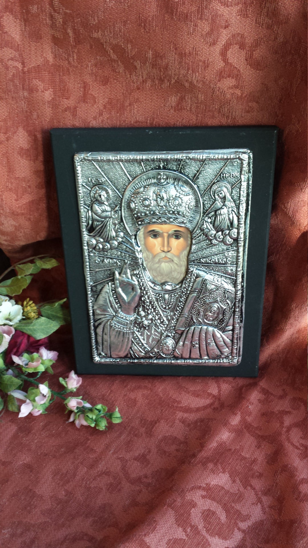 Religious Icon Made With Sterling Silver - Etsy