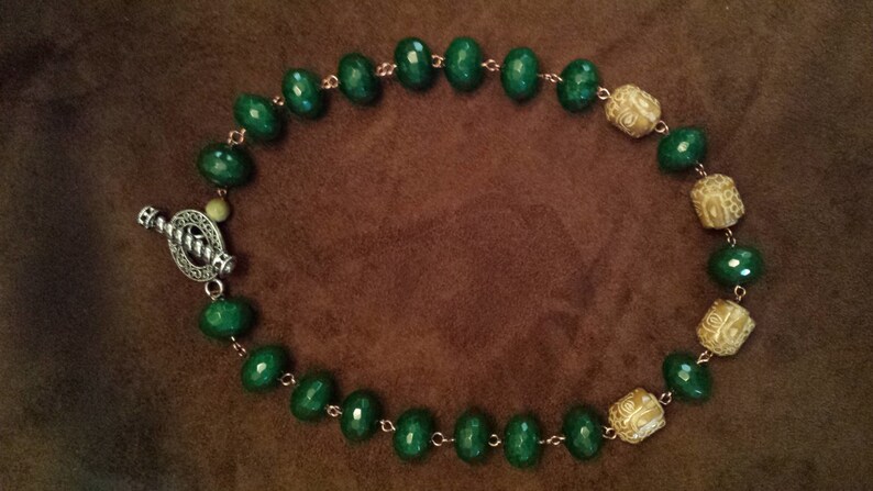 Carved Jade Designer Made Necklace. - Etsy