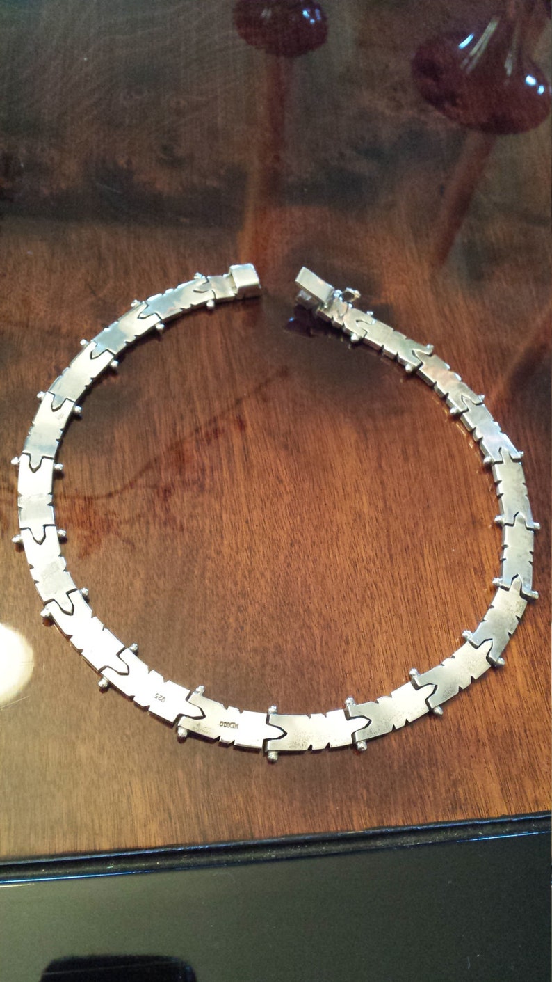 Sterling Silver 925 Mexico Necklace - Etsy