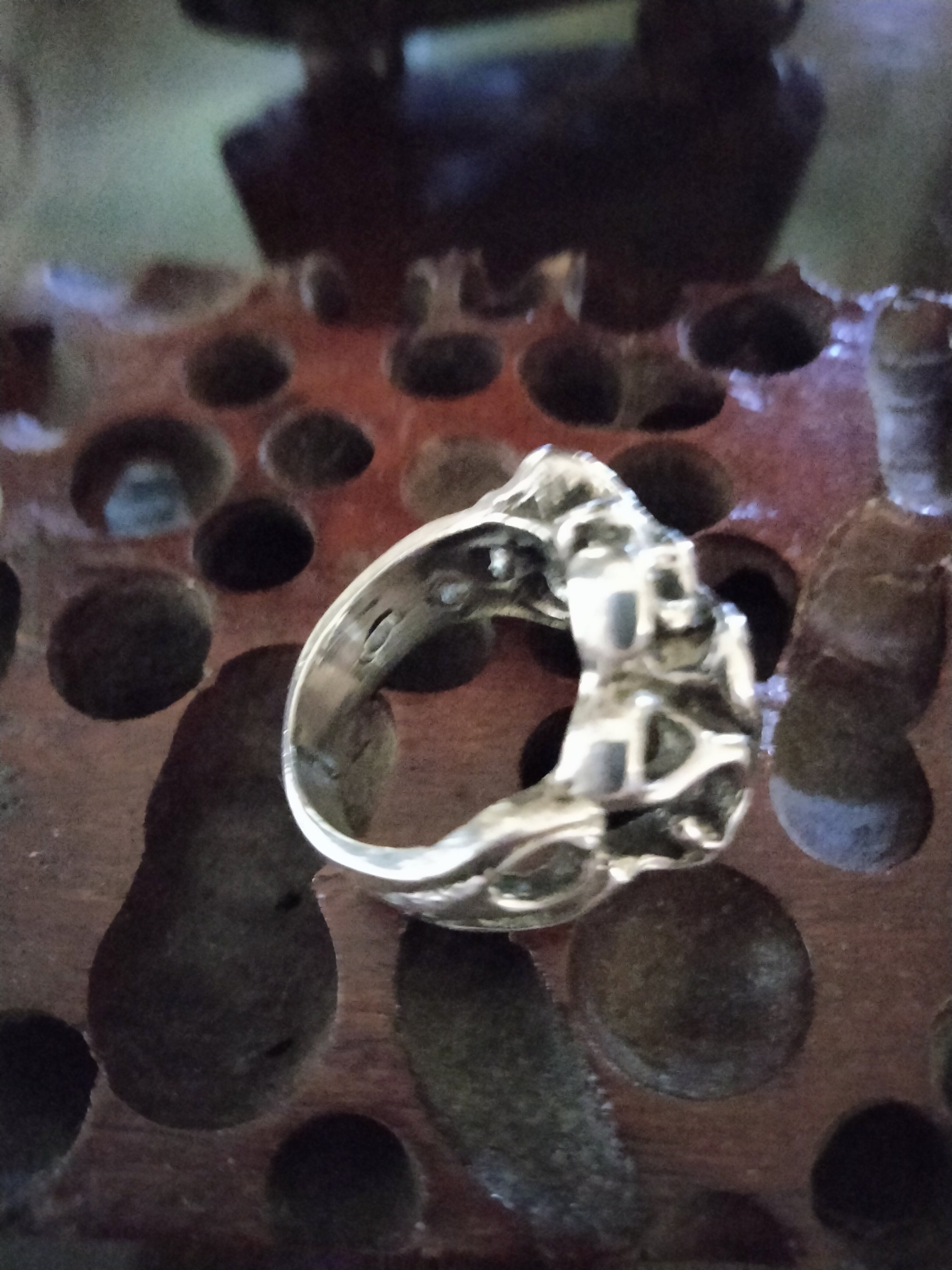 Sterling Silver Scrolled Face Ring, Size 8 - Etsy