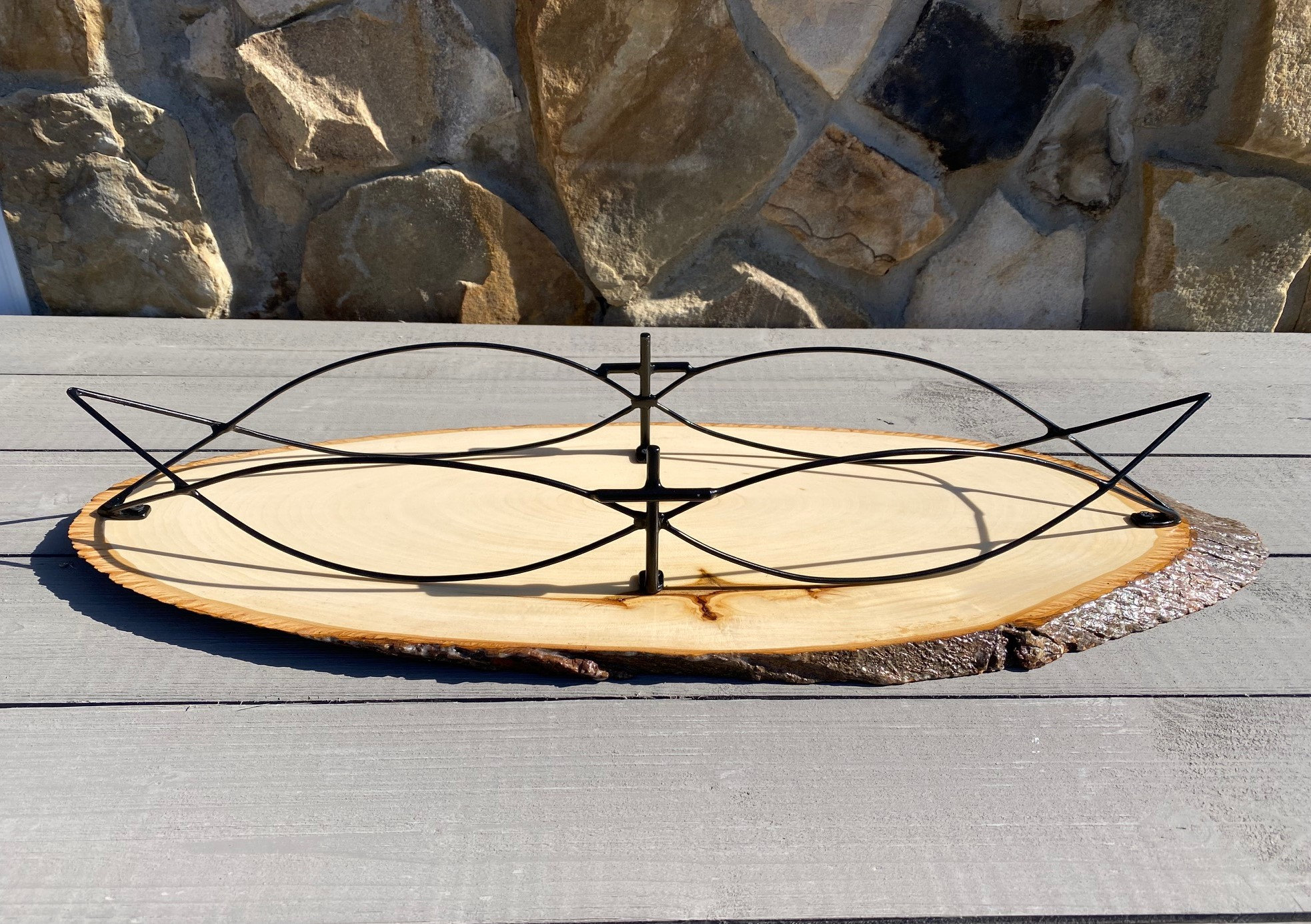 Jesus Fish With Crosses Centerpiece Basket for Home Decor, Metal ...