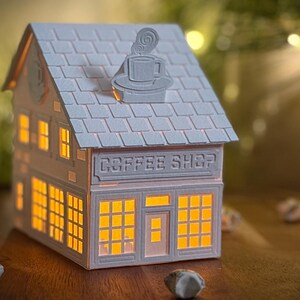 Americana Coffee Shop Paper Luminary - Etsy