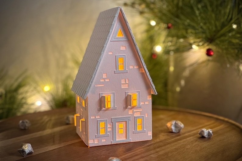 Americana Cottage Paper Luminary - Etsy