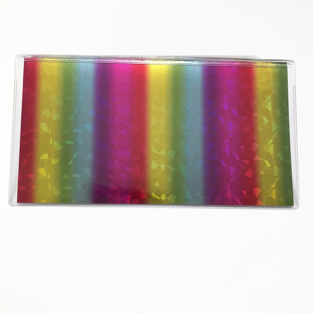 Multi-color Metallic Rainbow, Clear Vinyl Scrapbook Style, Duplicate or ...