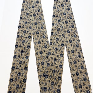 Slip-on Handmade Lamp Cord Cover, 19th Century Blue Floral & Khaki ...