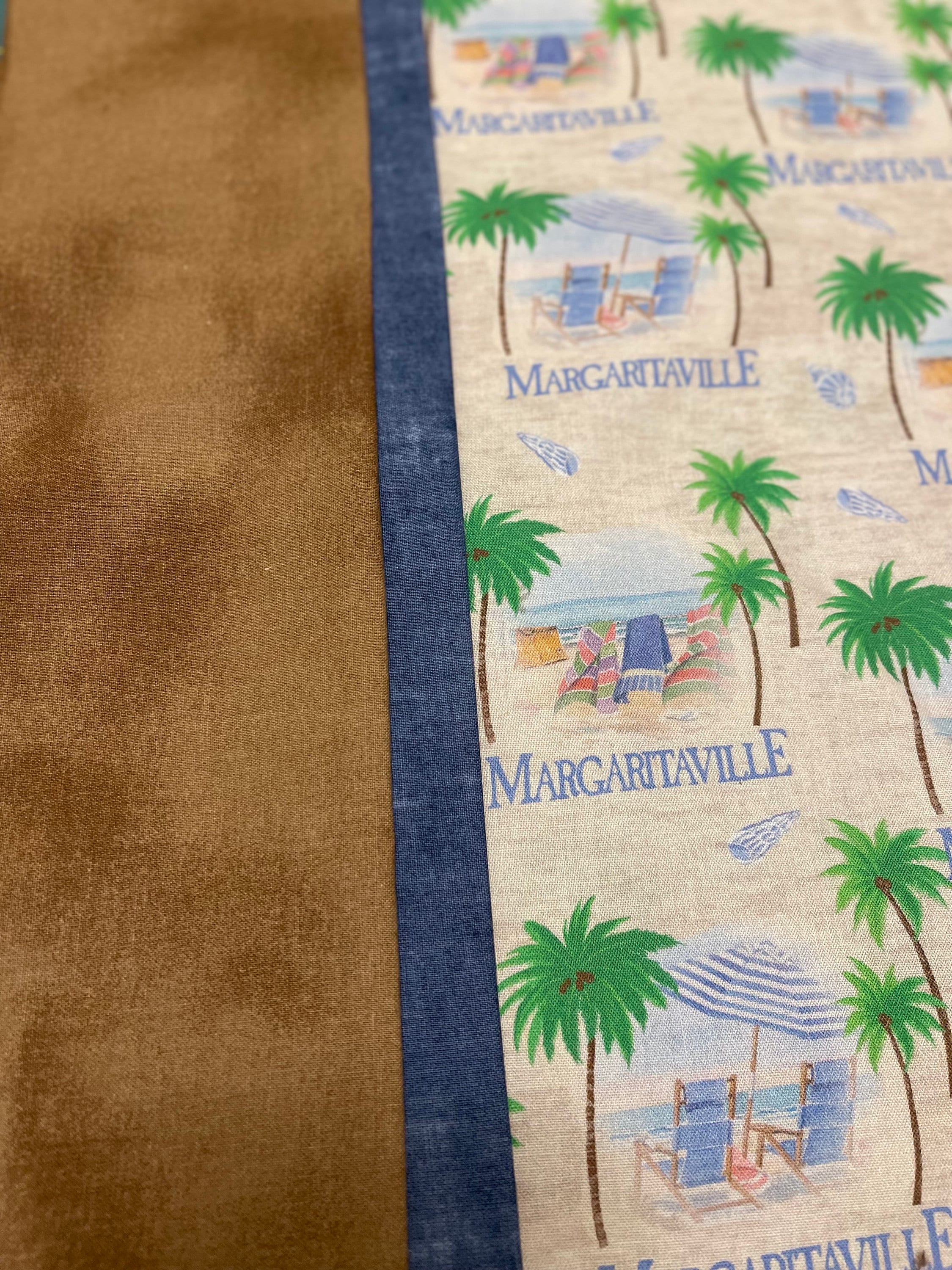Jimmy Buffett Inspired Margaritaville Print, Handmade 100% Cotton ...