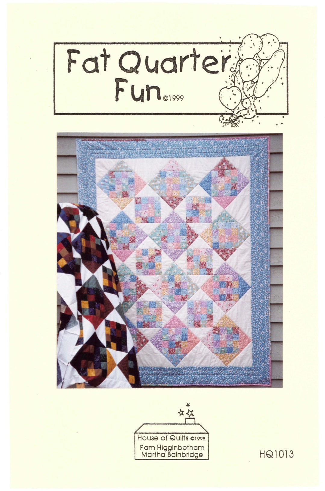 QUILT PATTERN & Instructions - Fat Quarter Fun House of Quilts Pam ...