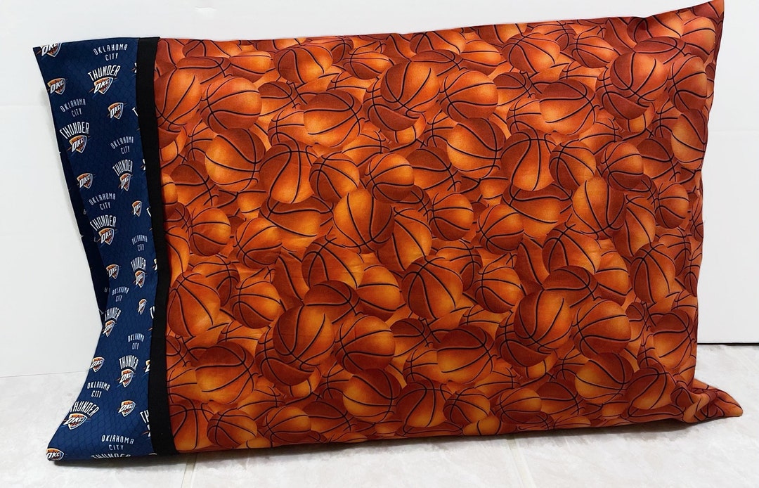 Handmade Oklahoma NBA Inspired by Thunder Basketball Print, 100% Cotton ...