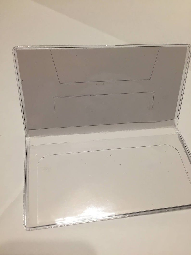 Bling Glitter Clear Vinyl Checkbook Coverduplicate or - Etsy