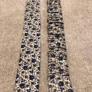 Slip-on Handmade Lamp Cord Cover, 19th Century Blue Floral & Khaki ...