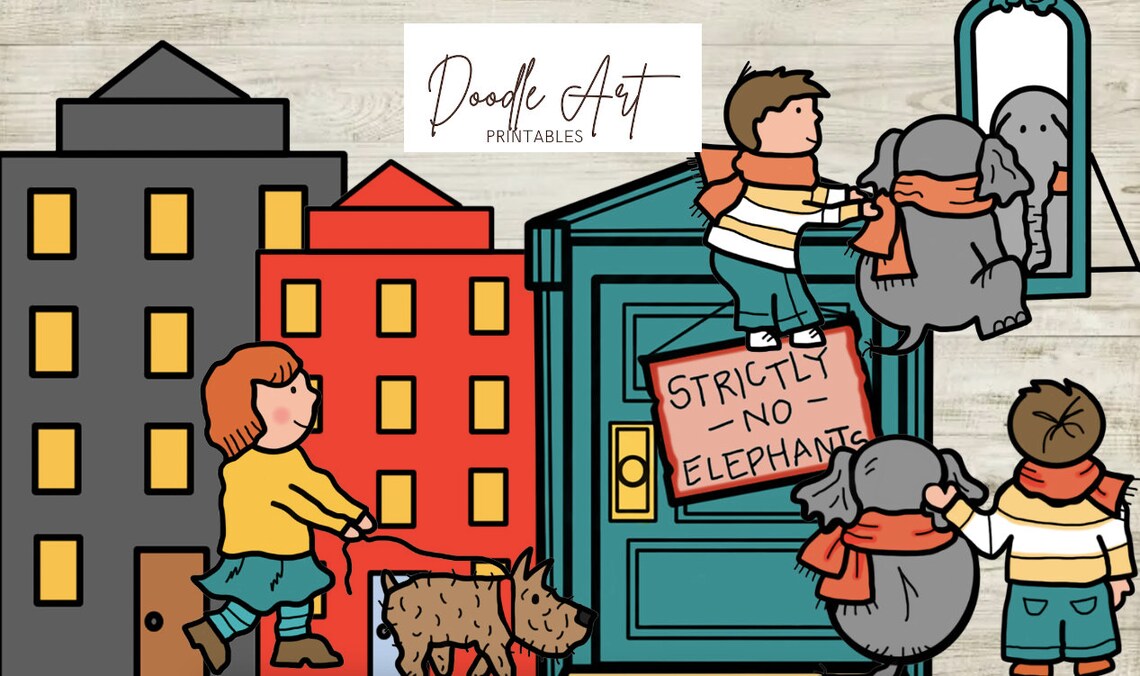 No Elephants Allowed Clip Art Pack - Etsy