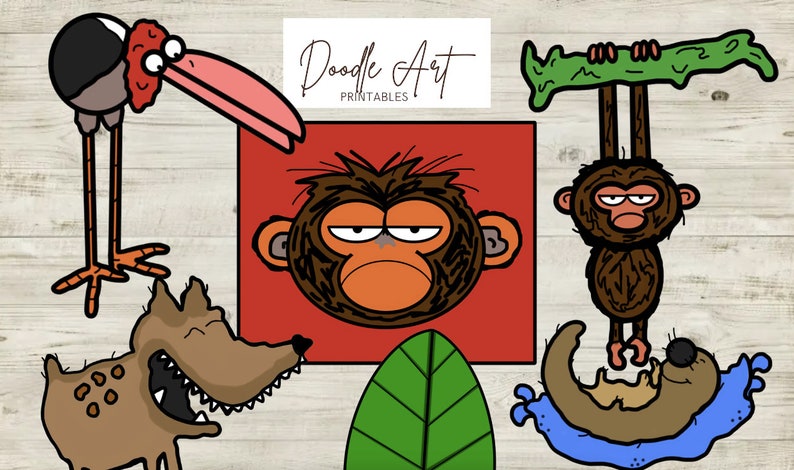 Grumpy Monkey Clip Art Pack - Etsy