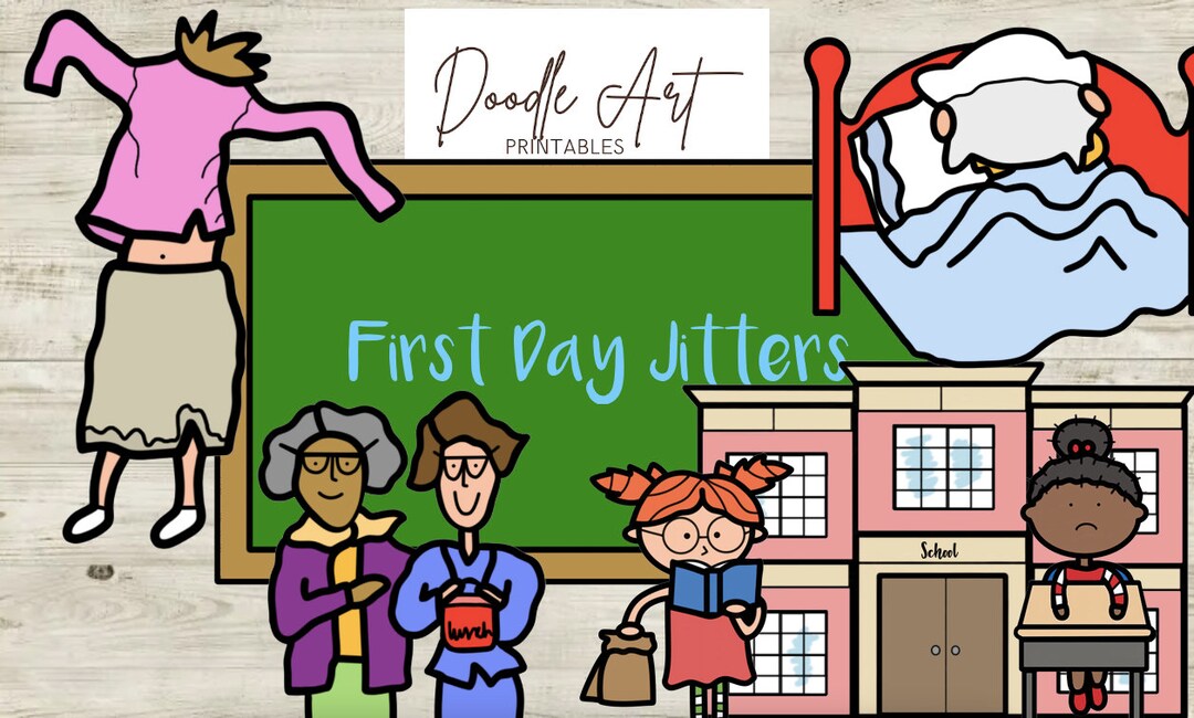 First Day Jitters Clip Art Pack - Etsy