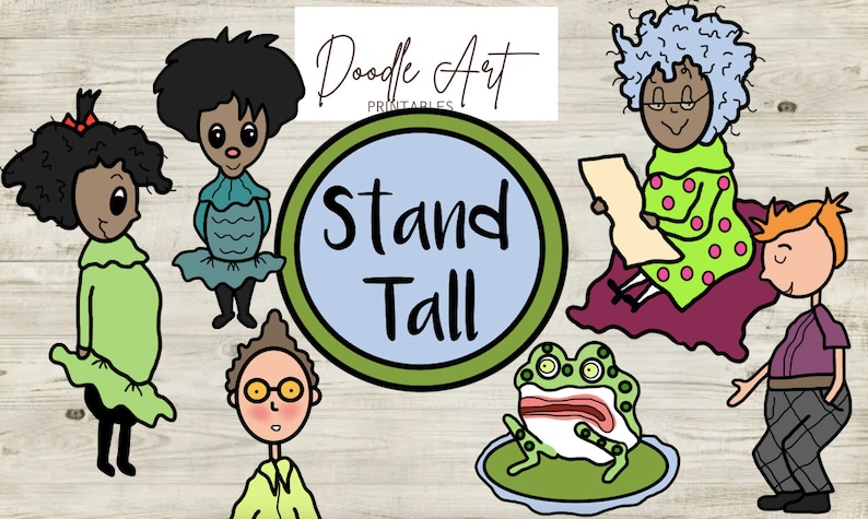 Stand Tall Clip Art Pack - Etsy