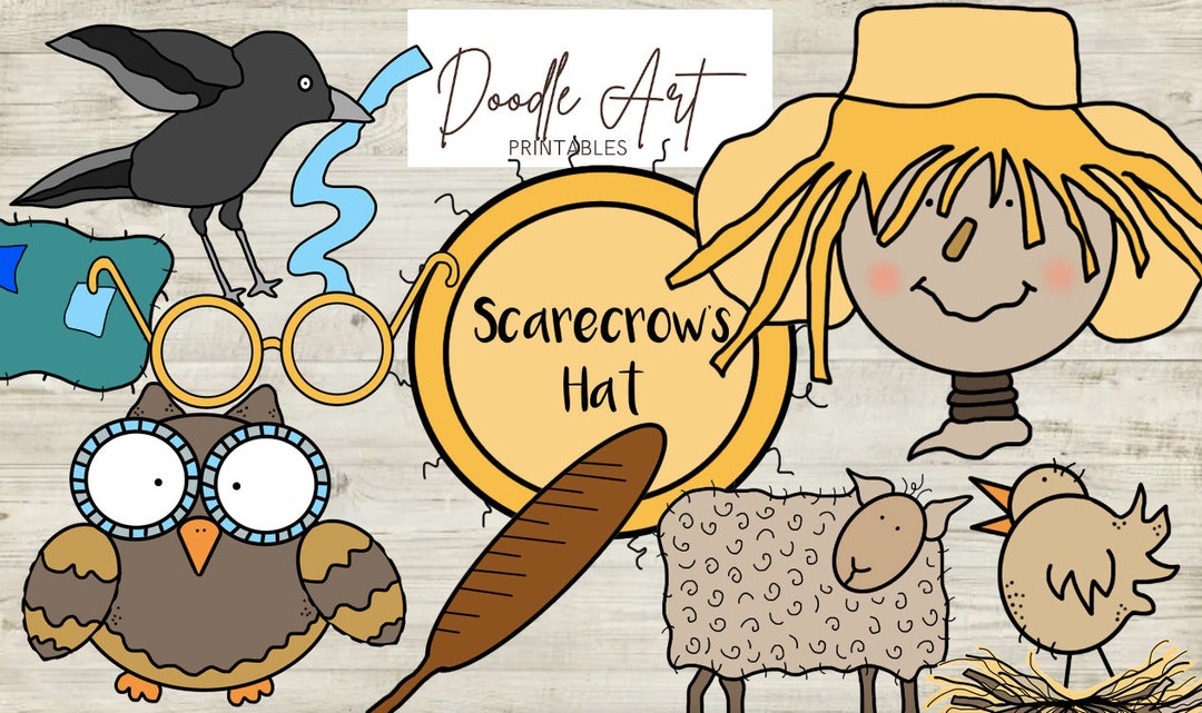 The Scarecrow's Hat Clip Art Pack - Etsy