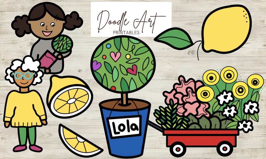 Grandma Gives You a Lemon Tree Clip Art Pack - Etsy
