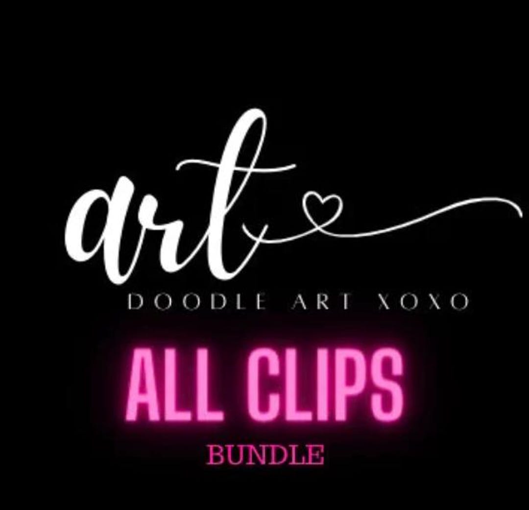 ALL Doodle Art Clip Art Bundle - Etsy