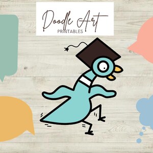 Pigeon Will Graduate Clip Art Pack - Etsy