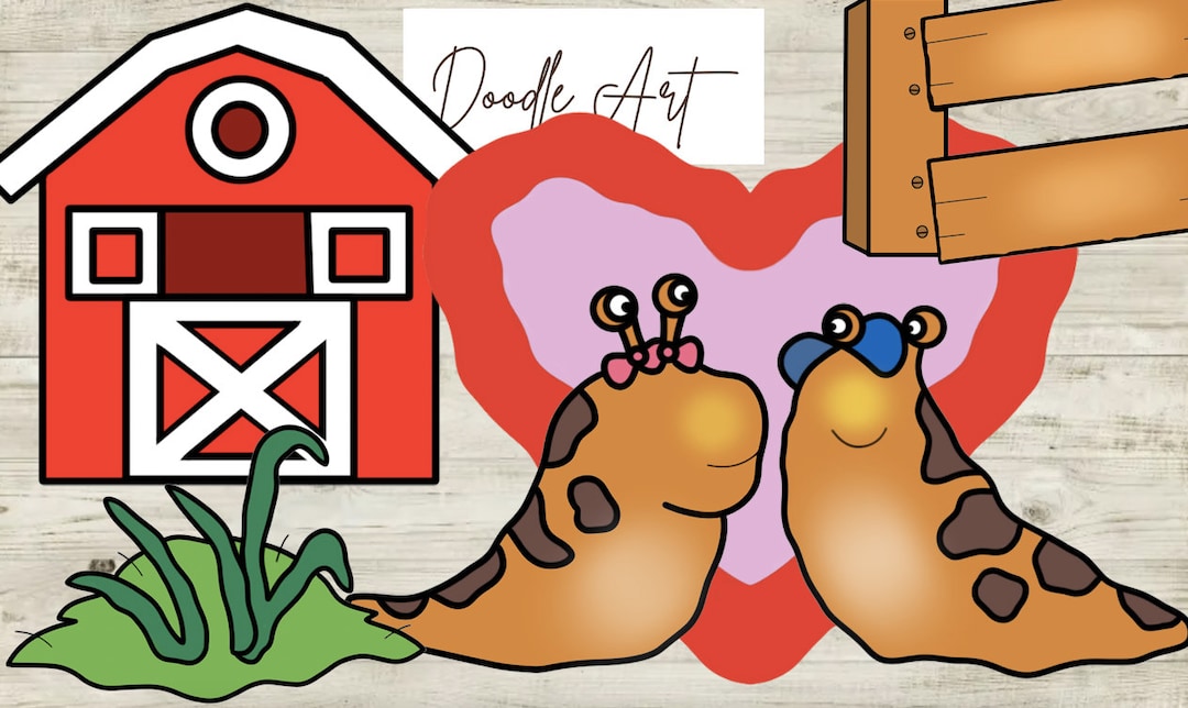 Slug Love Clip Art Pack - Etsy