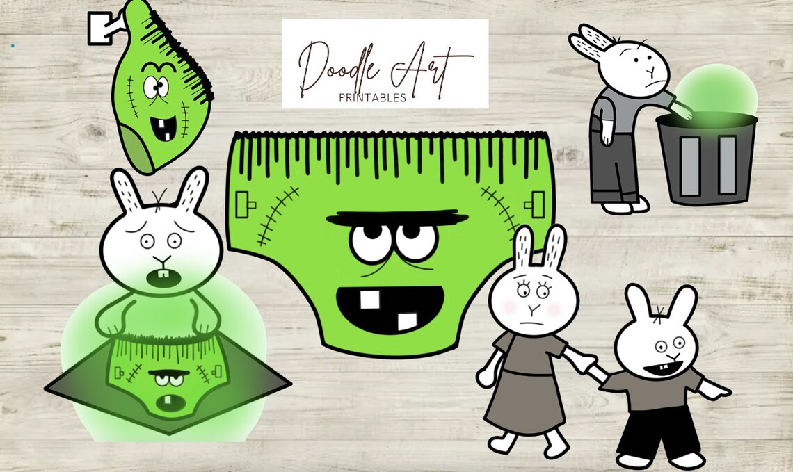 Creepy Underwear Clip Art Pack - Etsy