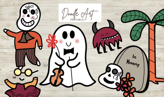 The Shy Ghost Clip Art Pack - Etsy