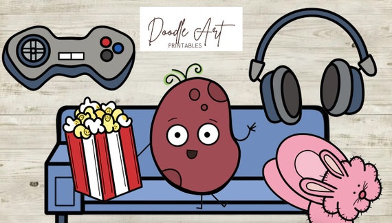 The Couch Potato Clip Art Pack - Etsy