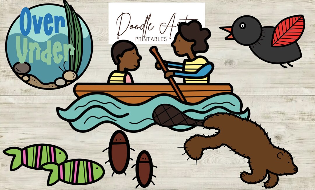 Over and Under the Pond Clip Art Pack - Etsy