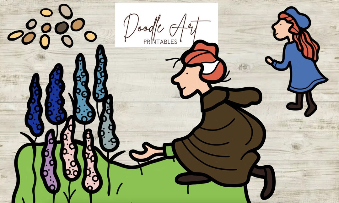 Miss Rumphius Clip Art Pack - Etsy