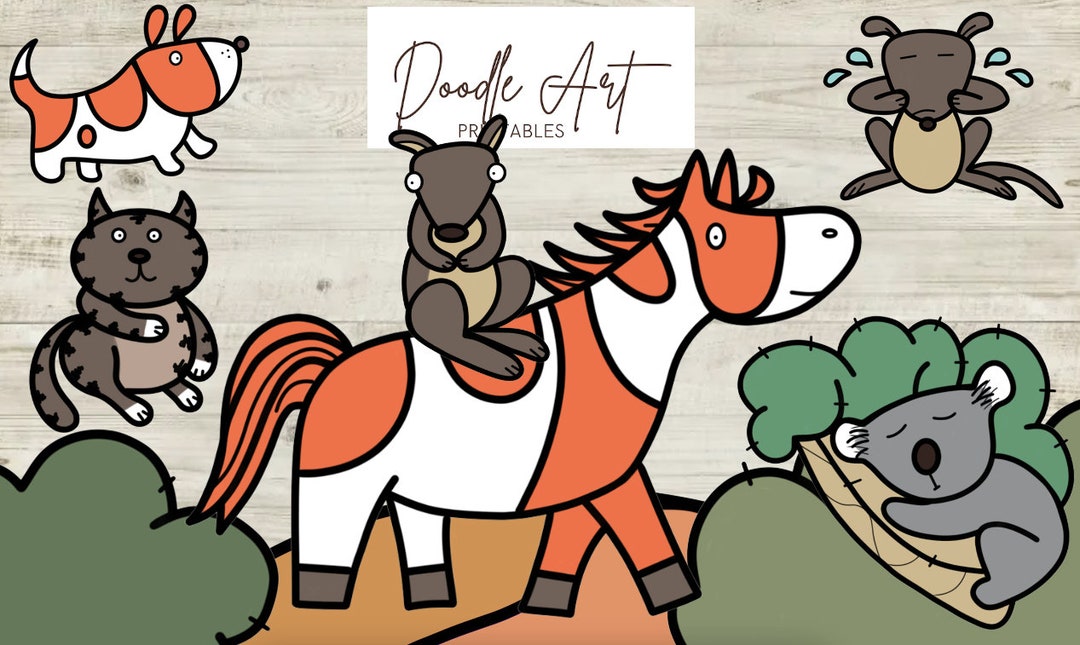 The Pony and the Joey Clip Art Pack - Etsy