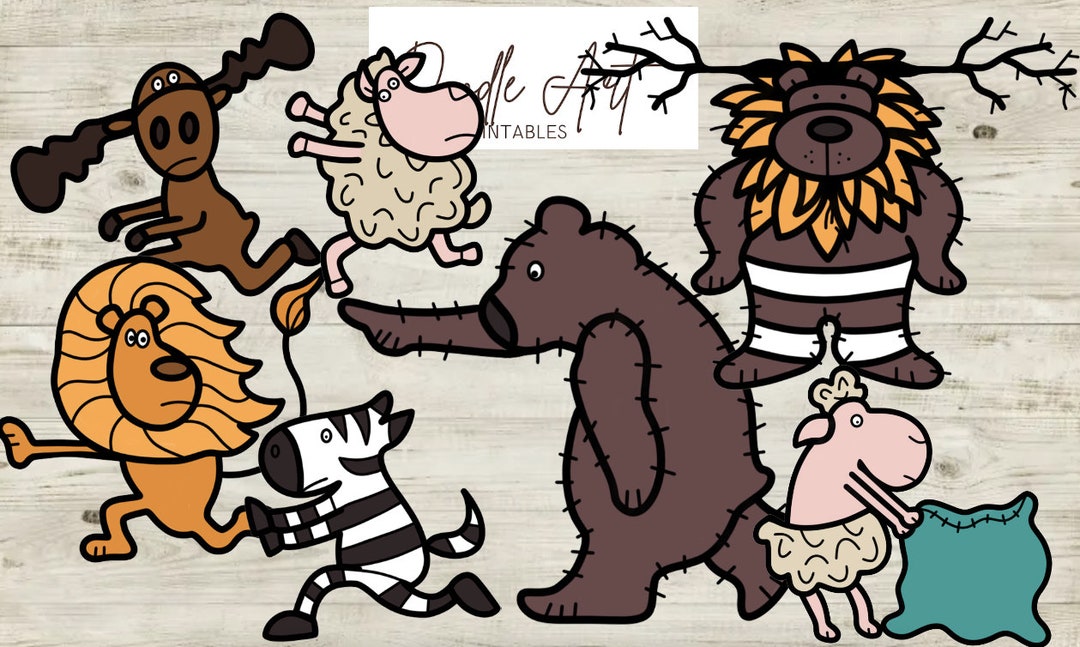 The Very Cranky Bear Clip Art Pack - Etsy