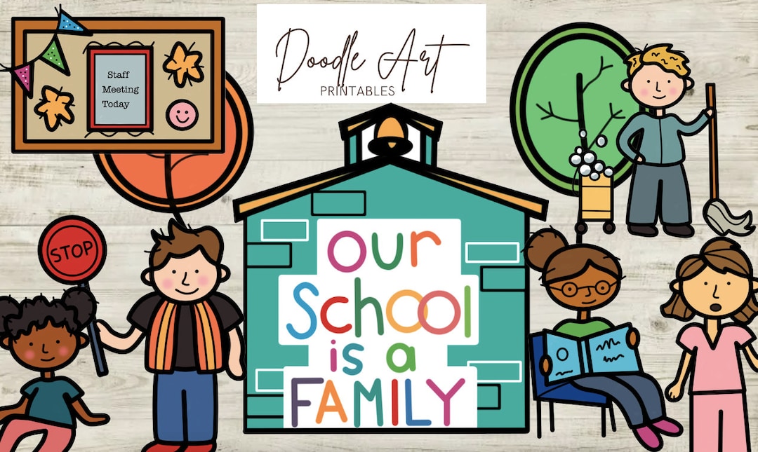 Our School Family Clip Art Pack - Etsy