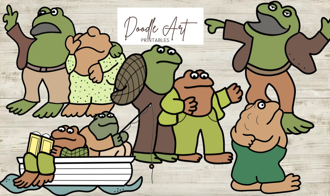 Frog and Toad Are Friends Clip Art Pack - Etsy