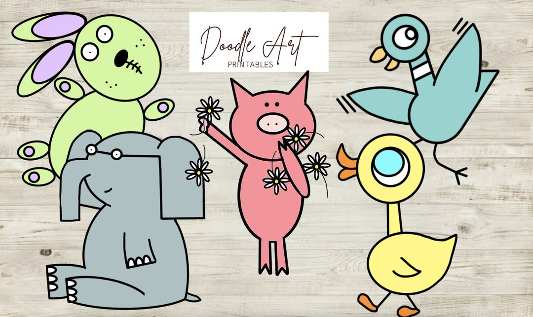 Pigeon and Friends Mega Clipart Pack - Etsy