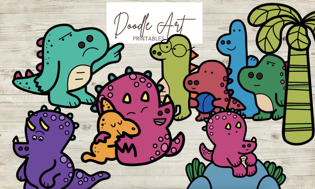 Hugasaurus Clip Art Pack - Etsy