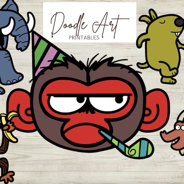 Monkey Clip Art - Etsy