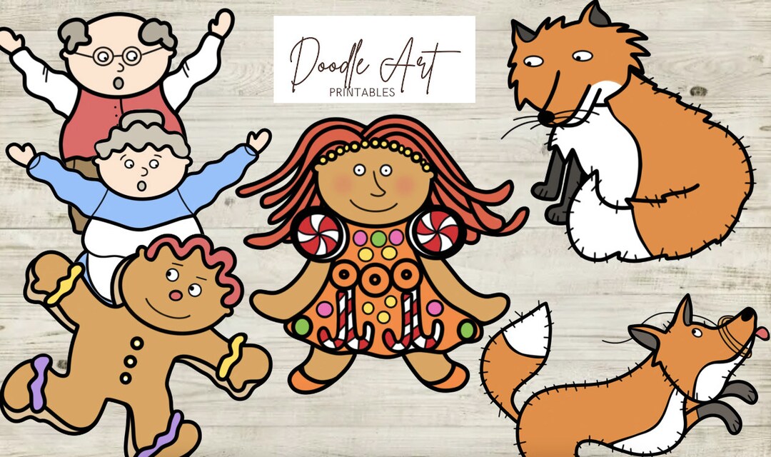 Gingerbread Girl Clip Art Pack - Etsy