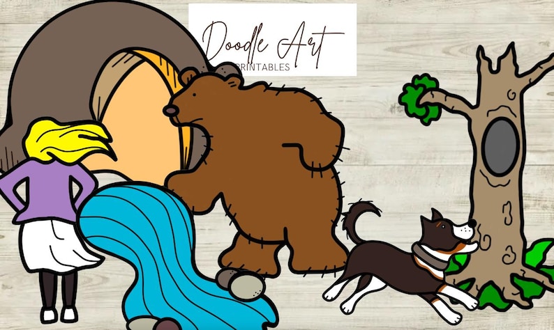 The Bear Hunt Clip Art Pack - Etsy Australia