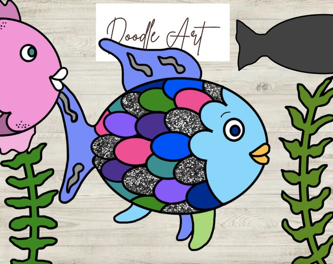 The Rainbow Fish Inspired Letters and Numbers, the Rainbow Fish ...