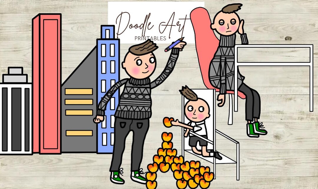 The Boy Architect Clip Art Pack - Etsy