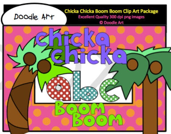 Chicka Chicka Boom Boom Clipart Pack | Etsy
