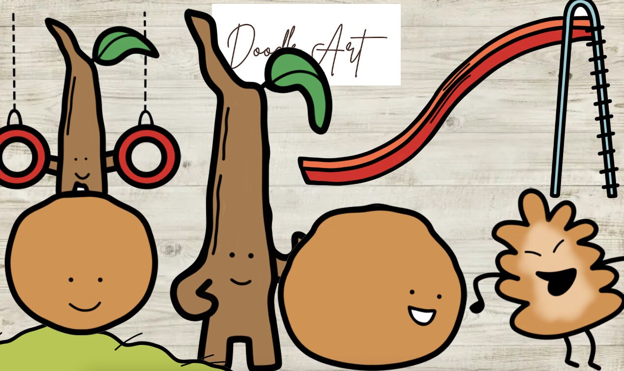 Stick and Stone Clip Art Pack - Etsy