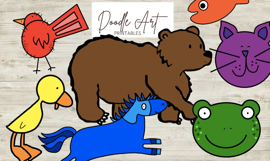 Brown Bear Clip Art Pack - Etsy