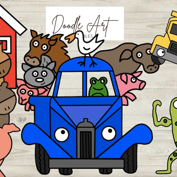 Blue Truck - Etsy
