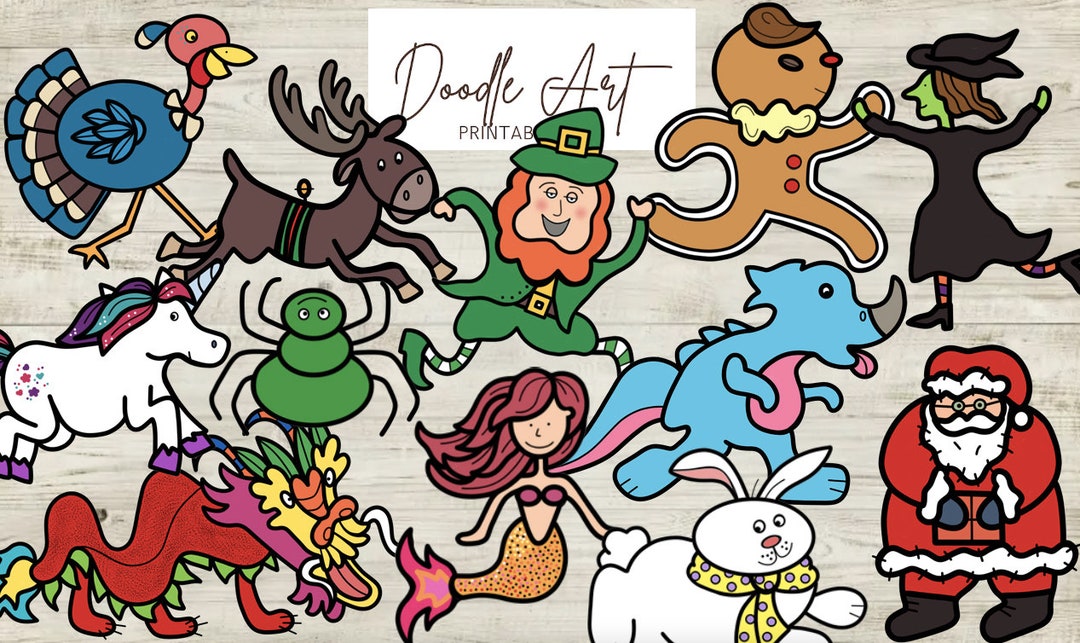 How to Catch a Character Clip Art Bundle - Etsy