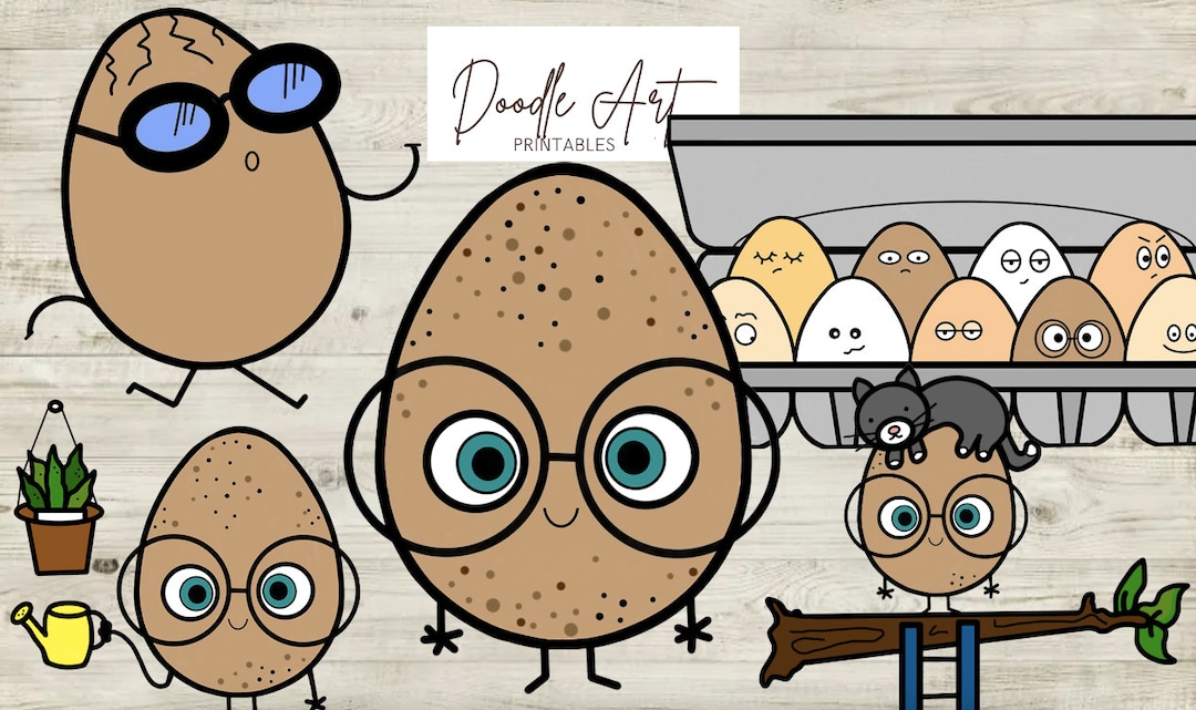 A Good Egg Clip Art Pack - Etsy