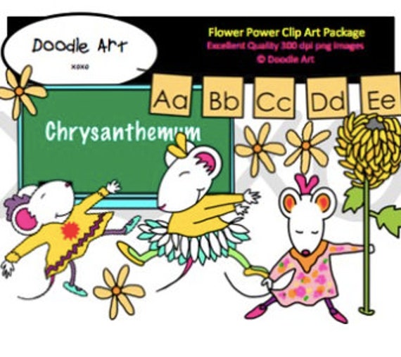 Chrysanthemum Book Clip Art