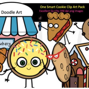 The Smart Cookie Clip Art Pack - Etsy