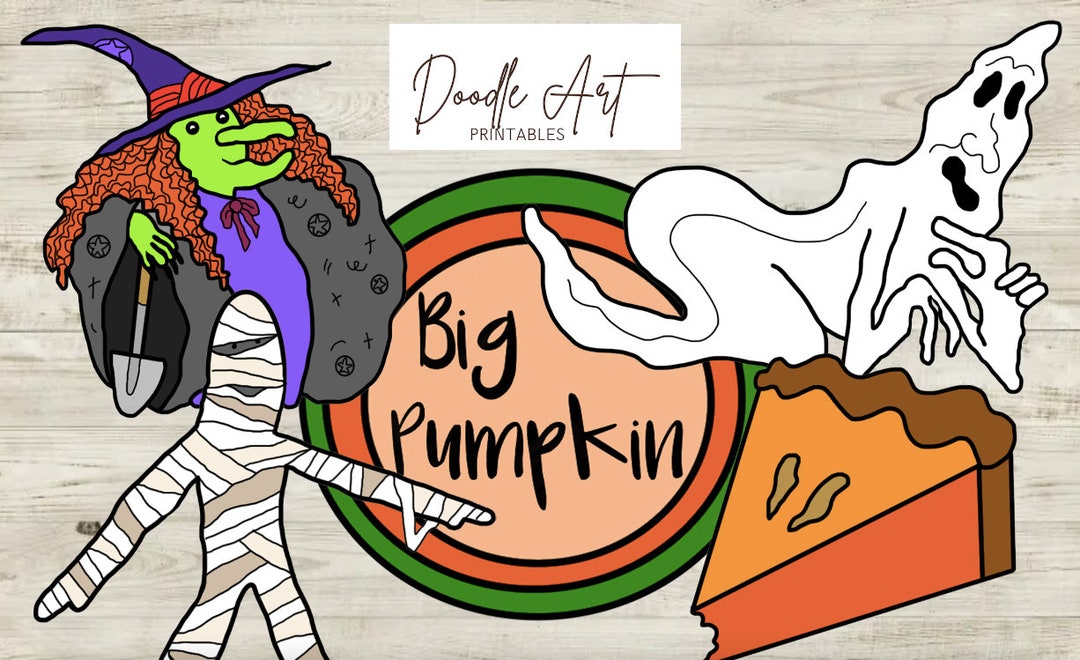 Big Pumpkin Clip Art Pack - Etsy